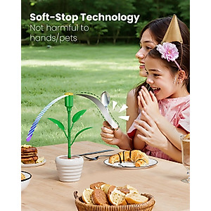 Gaiatop Fly Fans for Tables, Fly Repellent Fans Battery Powered Bug Fan Indoor Outdoor Portable Table Fly Fans for Picnic, Party, BBQ, Kitchen and Restaurants 4 Pack