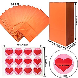 Artseen Party Favor Paper Bags for Party Celebration Treated Paper Bags 5.10X3.10X9.4 inches(24 CT)