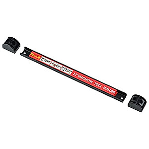 Senrob 4 PCS 12" Magnetic Tool Holder Bar Racks,Metal Magnet Storage Tool Organizer Set with Mounting Brackets&Screws