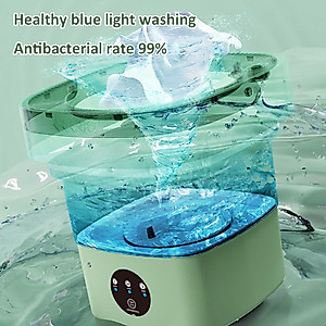 Portable Mini Washing Machine Travel Small Washer Capacity 15L/3.96GAL Wash And Drain Cycle Combo Foldable Clothes Washer(15L/3.96GAL)