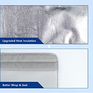 Wintcomfort Portable Air Conditioner Hose Cover Wrap for 5" & 5.9" Diameter Exhaust Hoses Tube, Insulated AC Hose Duct Vent Cover Sleeve, Gray