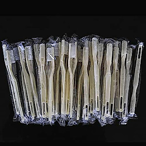 Disposable Toothbrushes Individually Wrapped [Pack of 48] Bulk Single Use Manual Travel Guest Oral Tooth Brush in Sealed Plastic - Soft Comfortable Bristle Feel Great Toothbrush for Adults and Kids