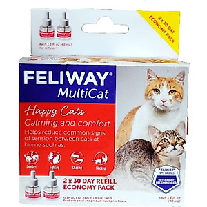 FELIWAY Multicat Diffuser Refill 2 Refills 48ml Each