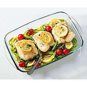 Arcuisine Rectangular Roaster, 3.6 L, Clear