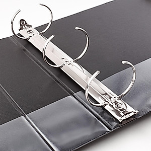 Avery Economy 3 Ring Binder, 2" Round Rings, 1 Black Binder (03501)