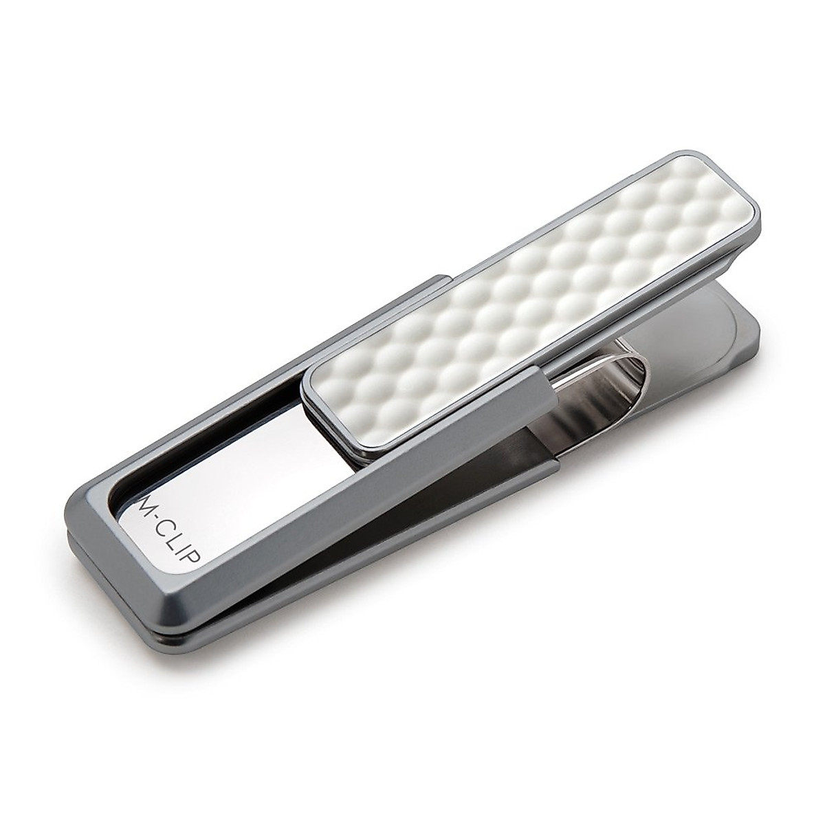 M-Clip Natural Anodized White Golf Ball Money Clip