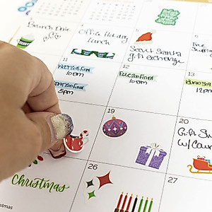 bloom daily planners Monthly Celebrations Planner Stickers for Calendar Decorating, Planning, Scrapbooking - Holiday, Seasonal, & General Events (14 Sheets, 1,100+ Stickers per Pack)