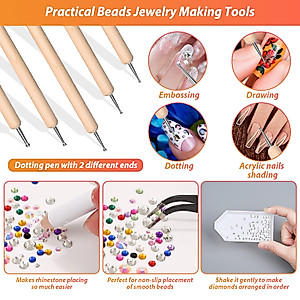 B7000 Glue Clear with Precision Tips, 5 PCS Jewelry Bead B-7000 Glue for Diamond Jewelry Rhinestone Applicator Tools Set Fabric Glue Strength Adhesive for Nail Art DIY Crafts Clothes Shoes Bags