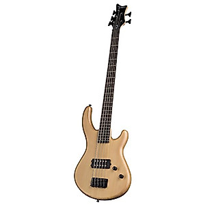 Dean Edge 1 5-String Electric Bass Guitar, Vintage Natural