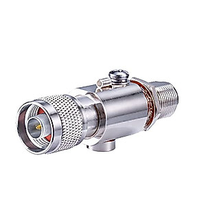 Bingfu N Type Lightning Arrestor 0-6GHz N Male to N Female Low Loss Coaxial Surge Protector