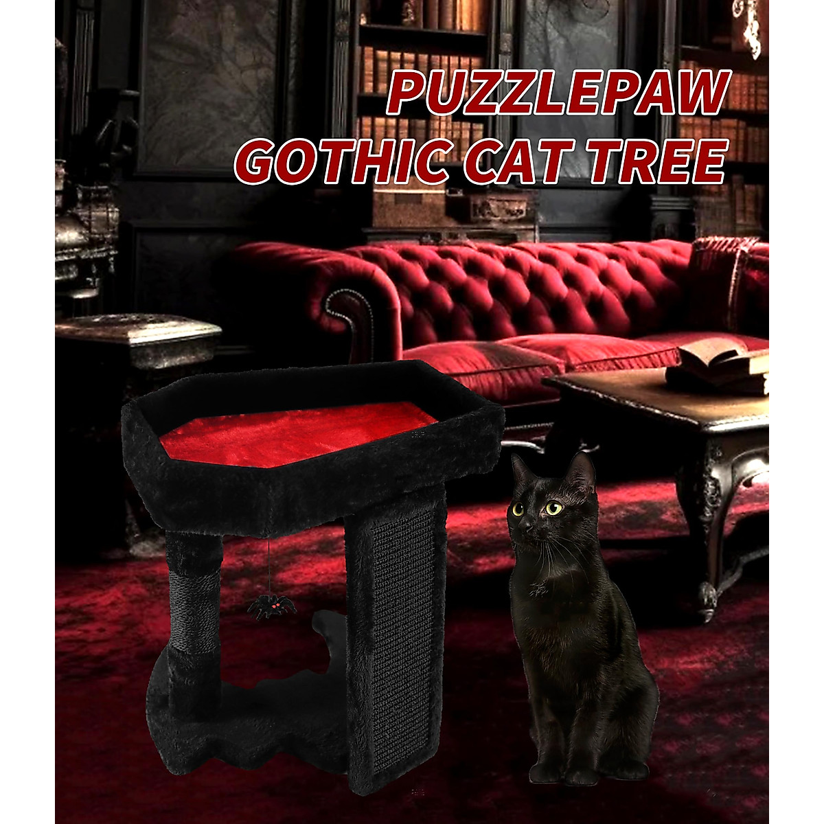 Gothic Cat Scratching Post Large+Gothic Cat Tree