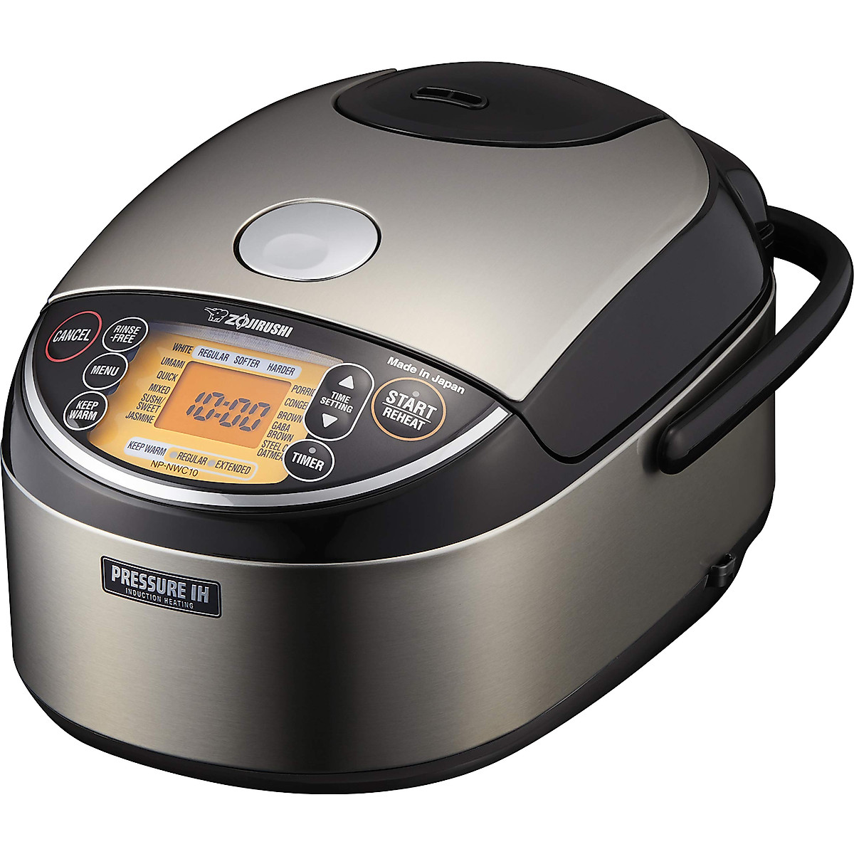 Zojirushi NP-NWC10XB Pressure Induction Heating Rice Cooker & Warmer, 5.5 Cup, Stainless Black, Made in Japan & CV-JAC40XB Water Boiler & Warmer, 4.0-Liter, Stainless Black