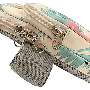 Klasikok Pouch for Stanley Cup,Gym School Pouch Bag for Stanley Water Bottle 40oz Tumbler,Lipstick Holder Caddy Bag for Sports Bottle (Cream)