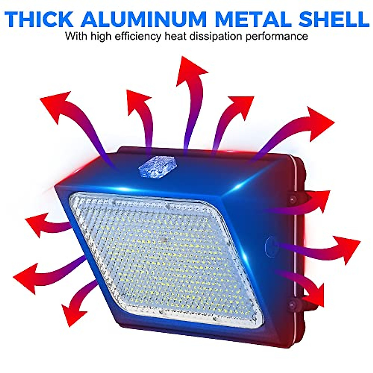 LED Wall Pack Lights 80W Dusk-to-Dawn Photocell 11680LM 110V Outdoor Wall Mount Lamp 800W Equivalent 5000K Daylight Commercial Security Lighting IP65 Waterproof Area Floodlights for Garage Warehouses