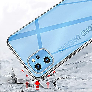 YJROP for Umidigi F3 Case with Tempered Glass Screen Protector Transparent Silicone Bumpers Anti-Scratch Shockproof Protective Phone Case Cover for UMIDIGI F3 / F3 5G / F3S / F3 SE 6.7"(Clear)