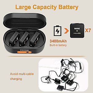 ZGCINE R30 Wireless Charging Case for Rode Microphones Wireless GO 2 / Rode Microphones Wireless GO/Rode Wireless ME