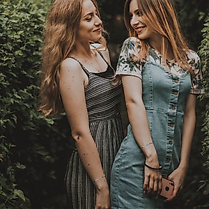 Ldurian Morse Code Bracelet for Women- Fuck Off Inspirational Morse Code Bracelets Ajustable string Bracelet Secret Message Friendship Gifts