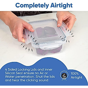 Chefs Path 48 Piece BPA-Free Plastic Food Storage Container Set with 24 Containers and 24 Lids for Kitchen Pantry Organization and Meal Prep