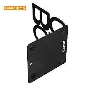 4pcs Book Ends, Bookends for Shelves, Bookends Decorative to Hold Books Metal Book Ends for DVD, Video Games, Maganize,Black 4.9 x 5.1 x 5.5inch, 2Pair