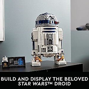 LEGO Star Wars R2-D2 75308 Droid Building Set for Adults, Collectible Display Model with Luke Skywalker’s Lightsaber, Great Birthday for Husbands, Wives, any Star Wars Fans