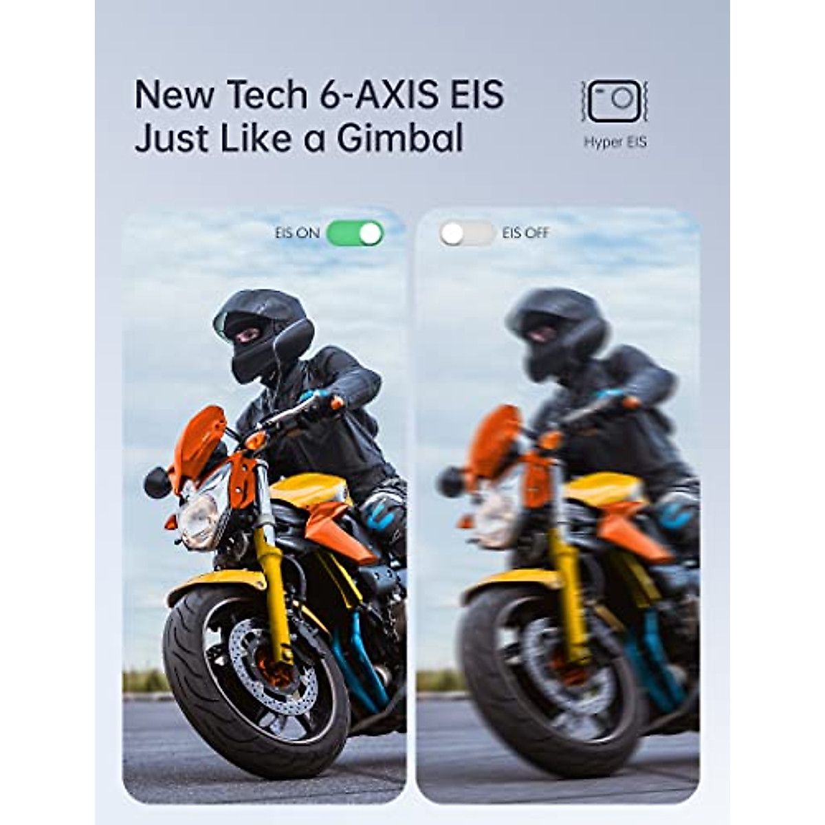 WOLFANG GA400 Action Camera 4K 60FPS Bare Metal Waterproof Underwater Camera 3.0 EIS Stabilization WiFi Helmet Camera (Remote Control, 2x1350mAh Batteries and Accessory Kit)