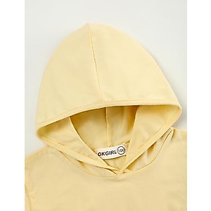 Baby Girl Clothes Long Sleeve Hoodie Sweatshirt Floral Pants with Headband Outfit Sets (Yellow&Floral, 18-24 Months)