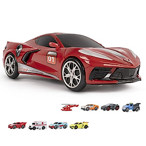 Micro Machines Corvette Raceway Transforming Corvette into Raceway Playset - Toy Cars for Kids and Collectors - Collect Them All - Amazon Exclusive