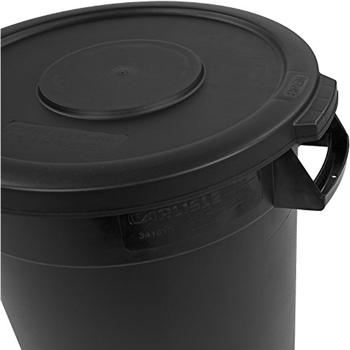 Carlisle FoodService Products 34101003 Round Waste Container, 10 gal, Black