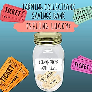 32 oz Mason Coin Bank Jar - Tip Jar with Slotted Lid - Used for Piggy Bank and Raffle Ticket Drawing - Glass Money Jar – Mason Cash Jar - Made in USA (1 Silver)