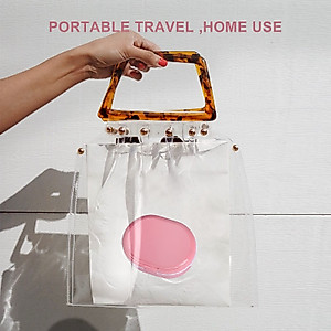 Double Layer Dry and Wet Separation Portable Retainer Case Kit, with Strainer Aligner Removal Tool, Layered Seal Against Dust Denture Case, Orthodontic Dental Retainer Box for Household Travel (Pink)