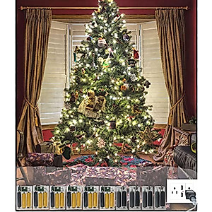 Delinx 2 or 3 AA LR6 R6 Battery Replacement,Dummy Batteries,1 to 10 AC 120V to 3V 4.5V Power Supply Adapter for Christmas Decorations LED Light, Indoor & Outdoor