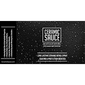 CERAMIC SAUCE Auto Detailing Spray-16oz CAR/SUV/BOAT/MOTORCYCLE (Includes Ultra Premium Microfiber Cloth)