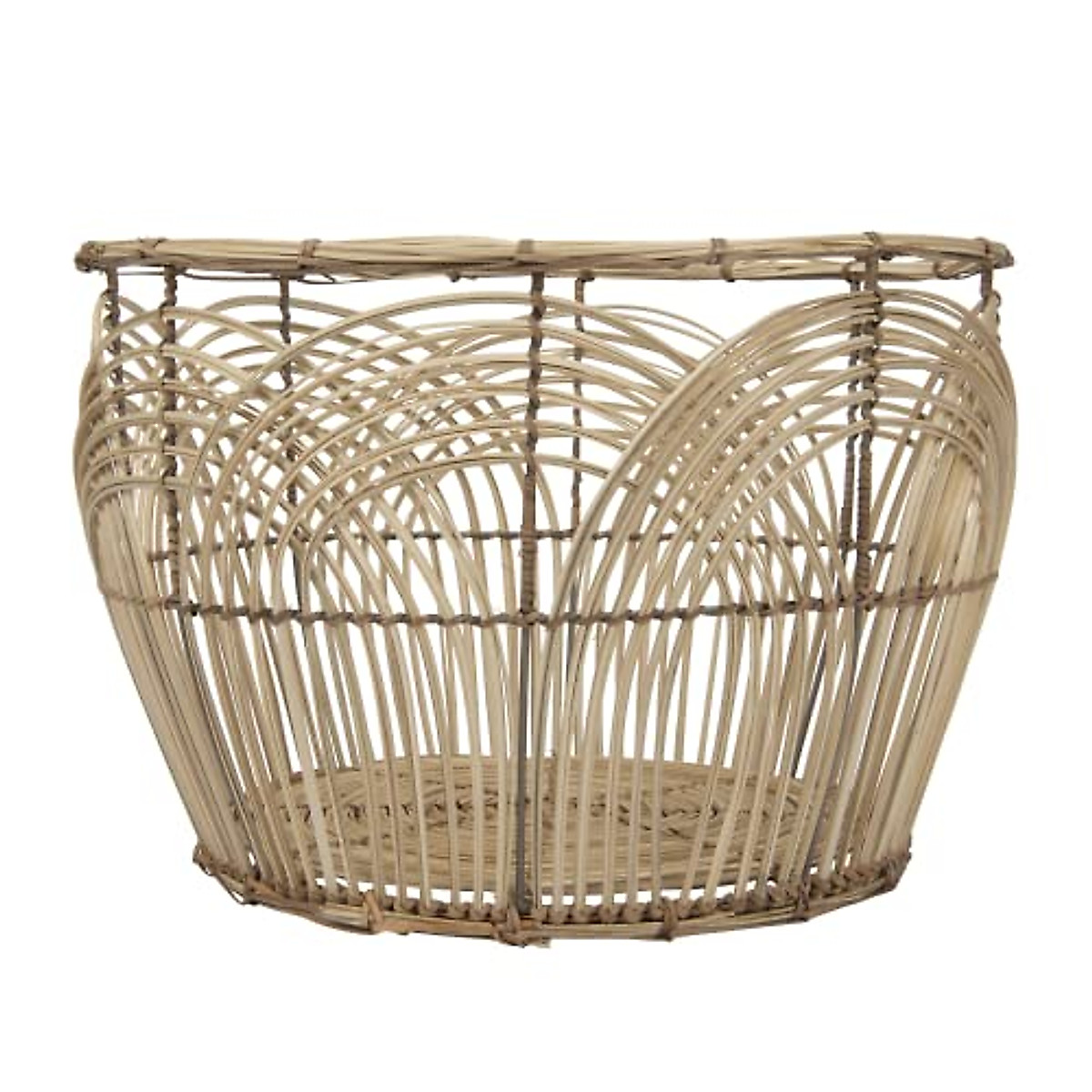 Bloomingville Handmade Decorative Rattan Basket, Natural, Set of 2 Sizes
