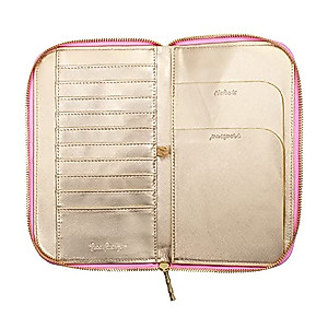 Lilly Pulitzer Travel Wallet Passport Holder, Vegan Leather Wristlet Wallet for Women, Travel Document Organizer, Chick Magnet