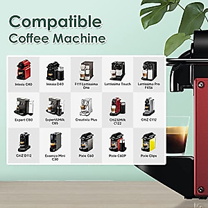 Reusable Coffee Capsules for Nespresso Originales, Stainless Steel Refillable Coffee Pods, 1pcs Reutilisable Refillable Espresso Capsule(1 Cup+ Plastic Spoon)