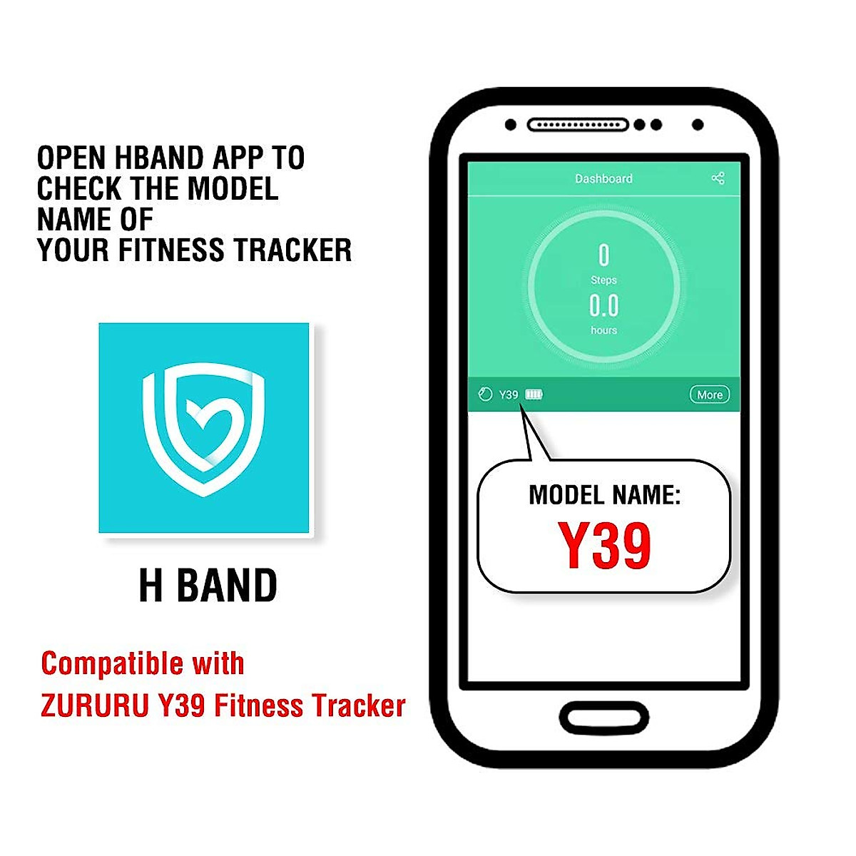 ZURURU Y39 Replacement Band Y39 Fitness Tracker