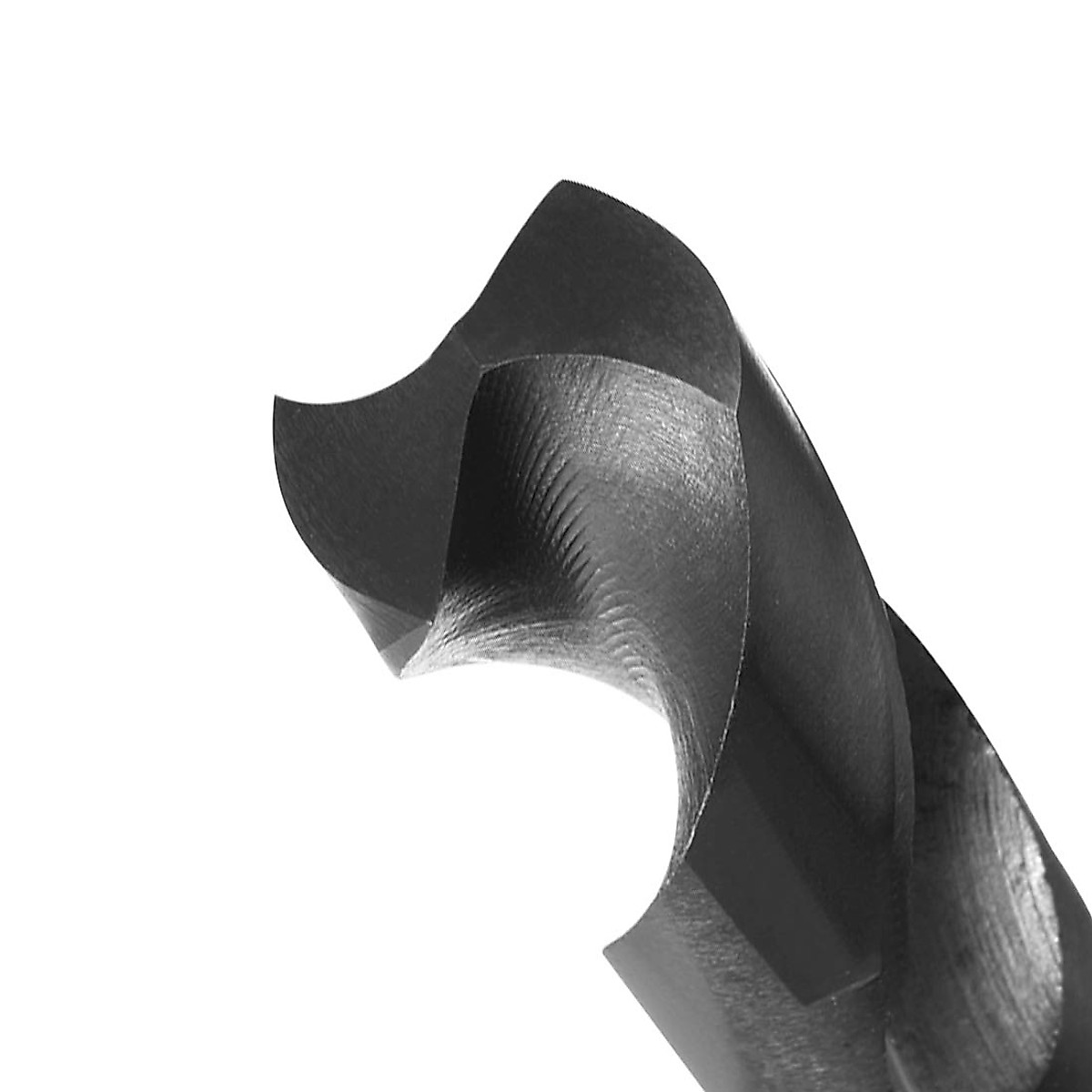 uxcell Reduced Shank Drill Bit 22mm Black Nitride Coated with 1/2 Inch Straight Shank, High Speed Steel HSS 9341 Twist Drill Bit for Stainless Steel Alloy Metal Plastic