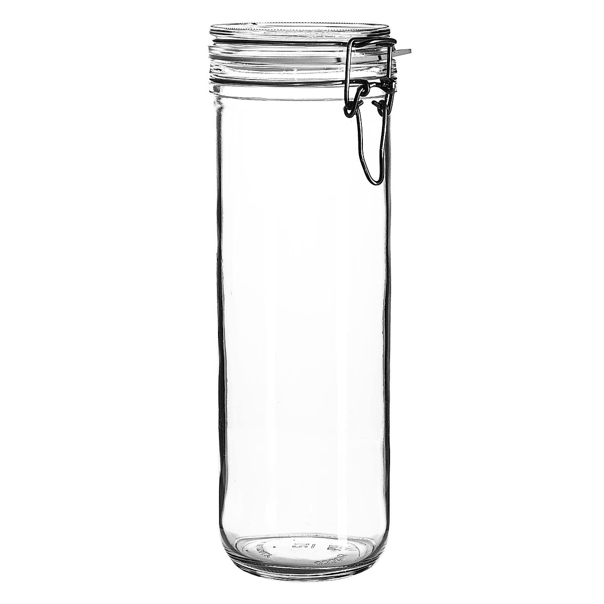 Rocco Bormioli Glass Spaghetti Jar, Fido Glass, Airtight Cap, Height 26 cm