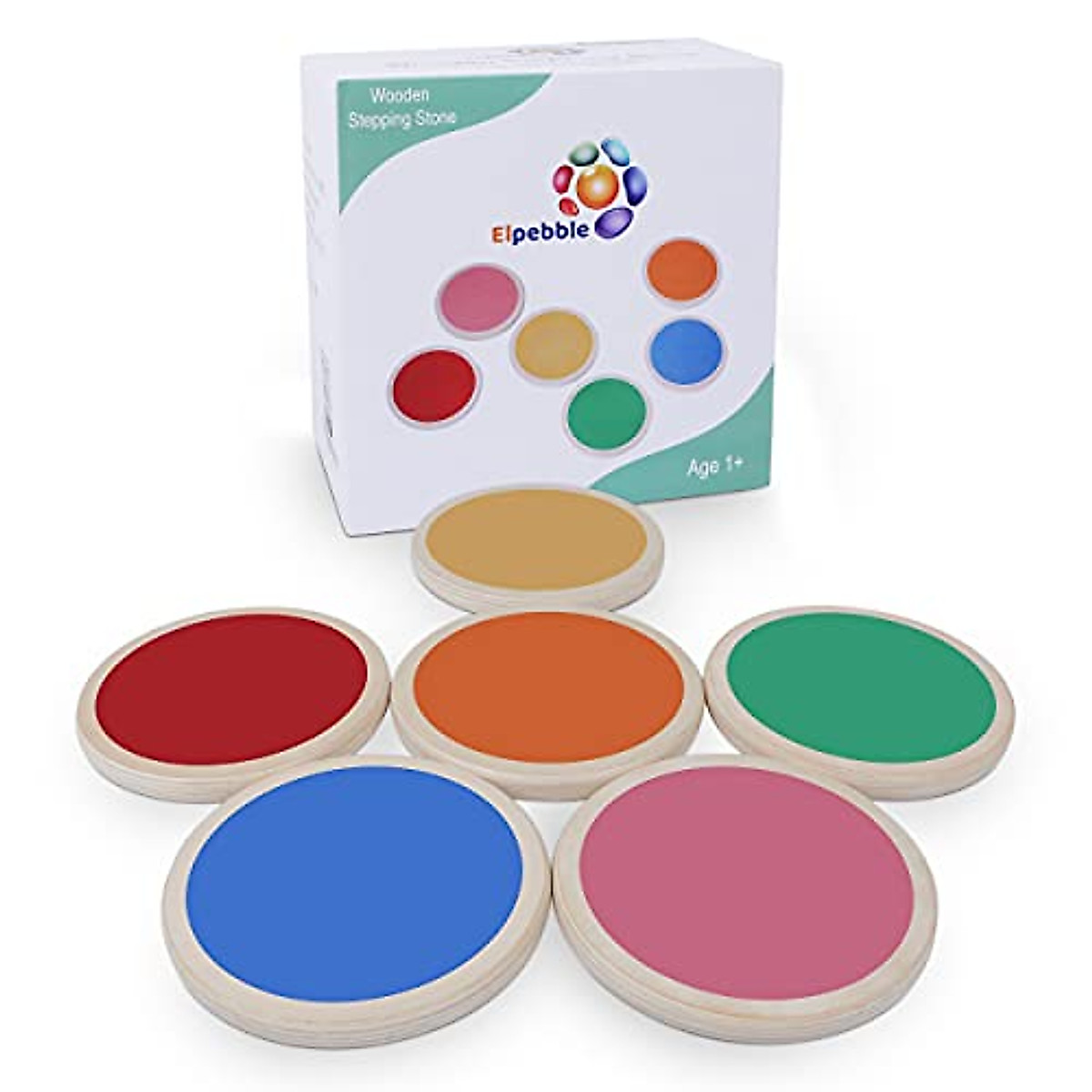 Stepping Stones for Kids - Set of 6, Non Slip and Non Toxic Baltic Birch Wood, Kids Stepping Stones for Promoting Coordination, Balance, Strength, and Imagination, the Floor is Lava Game