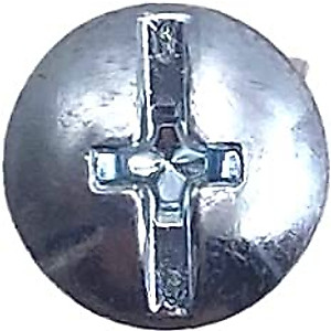 M4-0.7 X 50MM, 2" Phillips/Slotted Truss Head Machine Screws Zinc Plated - 12 Pack