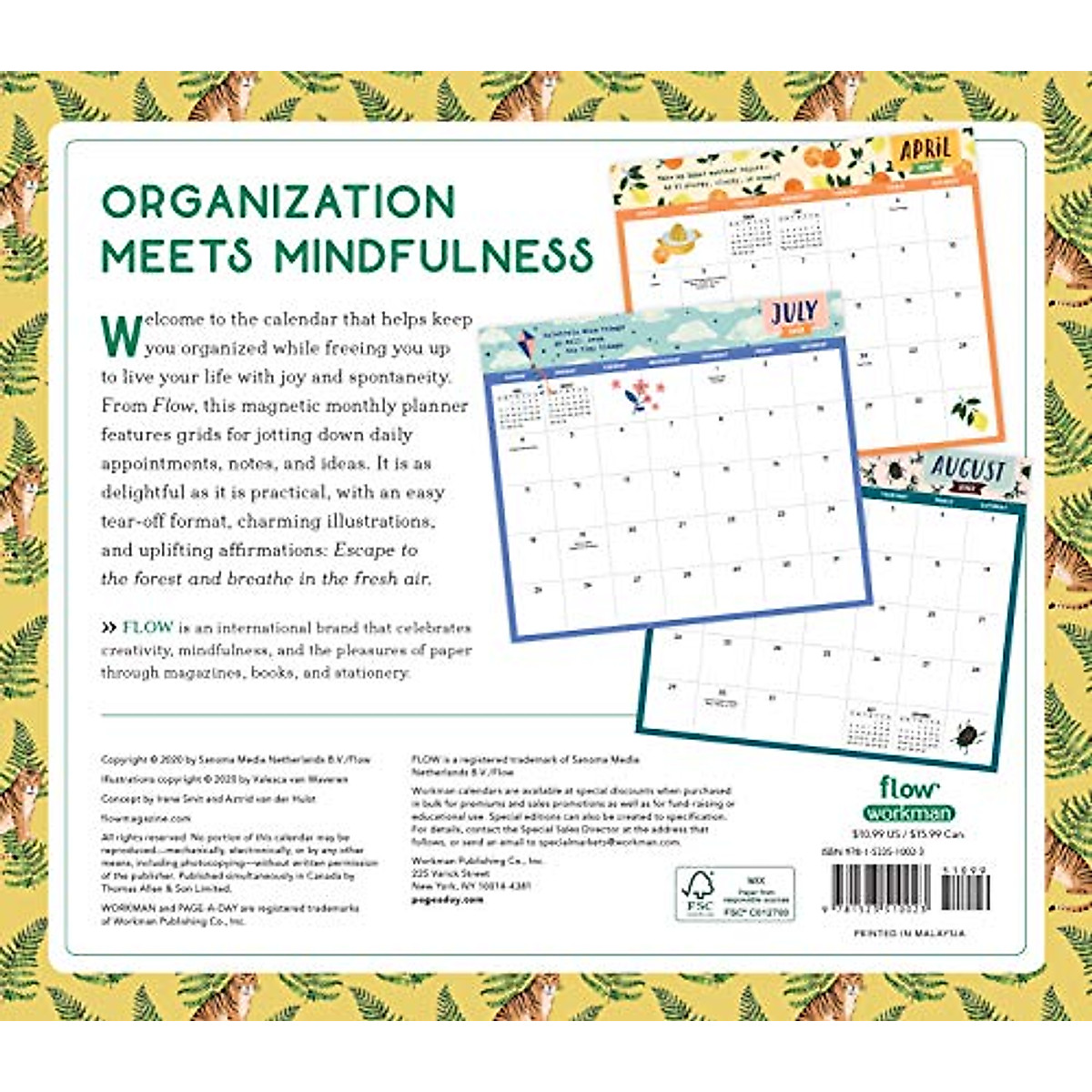 Go with the Flow: A Magnetic Monthly Calendar 2021