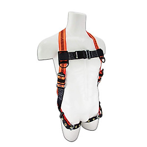 SafeWaze FS99185-E Single D-Ring Harness, Grommet Leg Straps, Universal Size