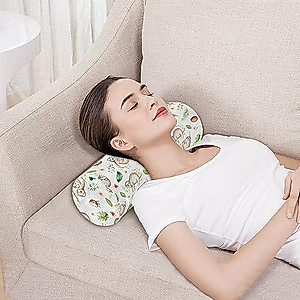 Vnurnrn Sloth Neck Support Pillow Round Neck Roll Bolster Cylinder Pillow Cervical Pillows Knee Pillow for Leg Knee Back Head Support for Bedroom Camp Work Women Men