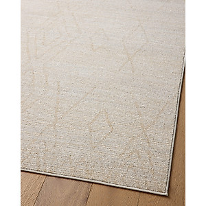 Loloi II Kamala Collection KAM-03 Natural/Mist 2'-7" x 12'-0" Runner Rug