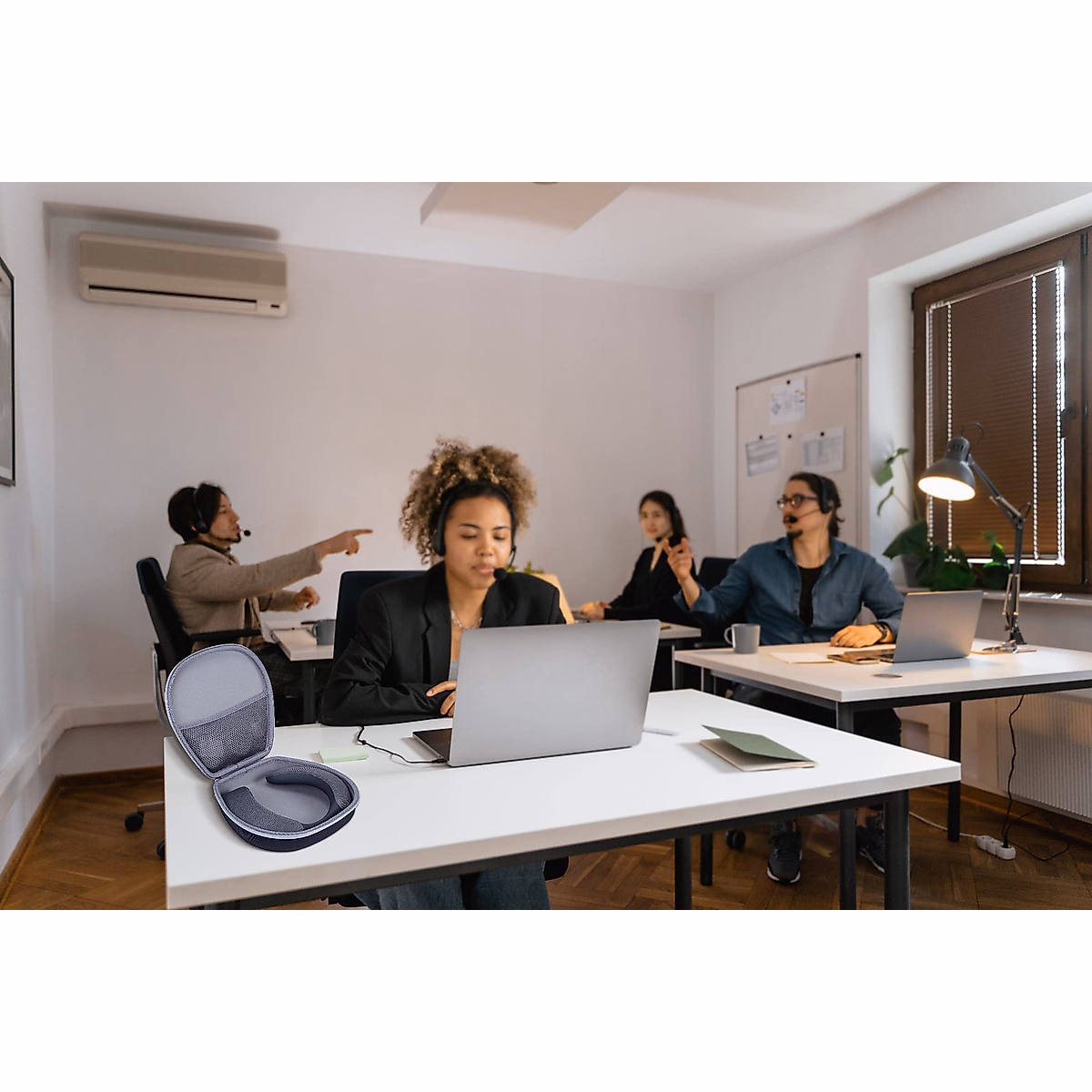 Khanka Hard Carrying Case Replacement for Sony SRS-NS7 Wireless Neckband Bluetooth Speaker, Case Only