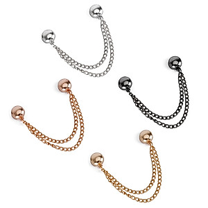 TOOVREN 4PCS Magnetic Clothing Clips, Tshirt Clips, Multifunction Magnetic Clothing Clips, Shirt Clips for Women Clothing, Clothing Clips for Fitting, Magnetic Hem Clip, Clothes Clips for Cardigans, Cuffs, Hijabs