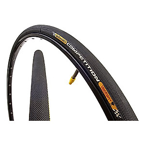 Continental Competition Tubular Road Bicycle Tire with Black Chili (28x25 (27x1), Tubular, Black)