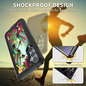 BPQOJB for Samsung A54 5G Case Galaxy A54 5G Case with Green Hummingbird Pattern for Men Women Dual Layer Hybrid Hard PC Soft TPU Shock Proof Protective Case for Samsung Galaxy A54 5G 6.4 inch 2023