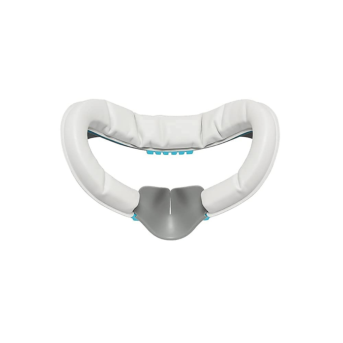 VR Cover Facial Interface Bracket & Foam Replacement with Lens Protector Cover for Meta Quest 2 (Virtual Reality Oasis Edition - Light Blue & Grey)