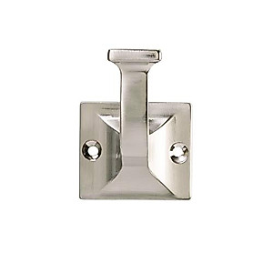 Hickory Hardware Forge Collection Coat Hooks, Wall Hooks for Hanging Coats, Hats, Towels, Robes and More, 2-3/4 Inch Long, Satin Nickel, 1 Pack